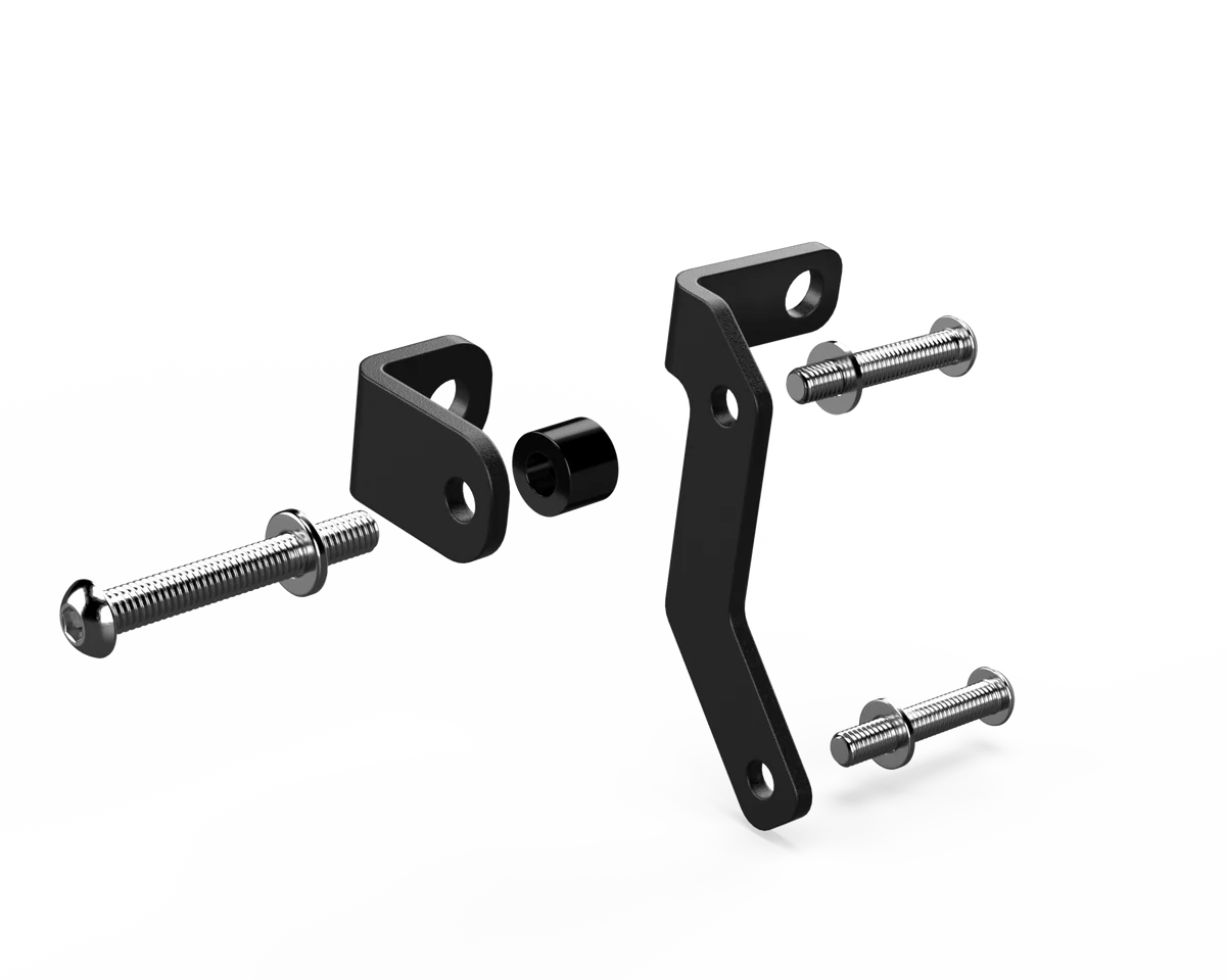 Denali Soundbomb split mounting bracket for the BMW R1300GS GSA